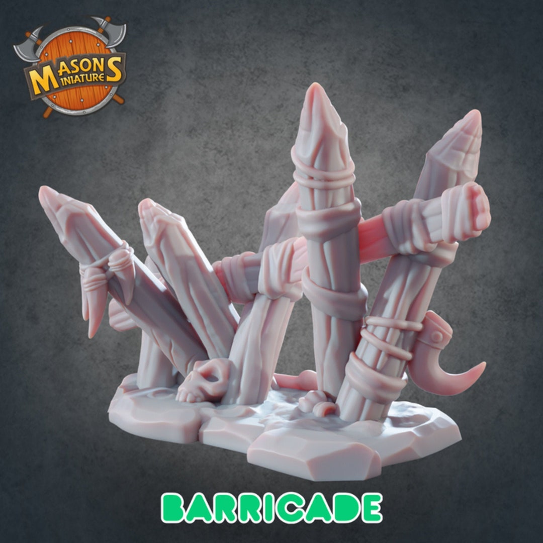 Barrier, Barricade, Stockade | Masons Miniatures | High Quality ...