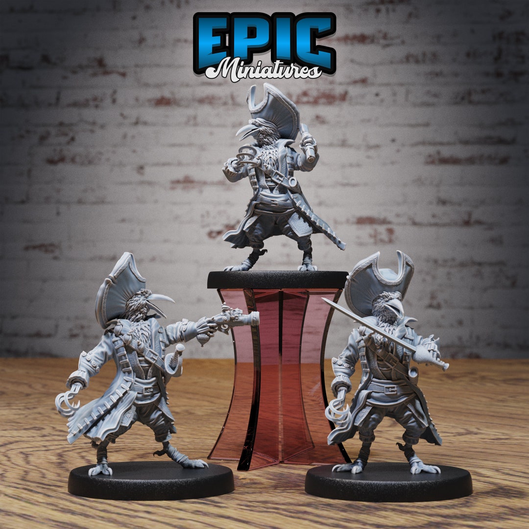 Kenku Crowfolk Pirate - Epic Miniatures | Dungeons & Dragons ...