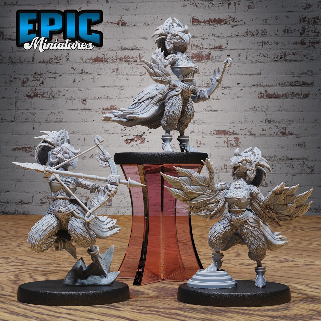 New World Conquest, Female Parrot Folk Aarokocra - Epic Miniatures ...