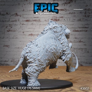 Ice Age Madness, Mammoth (huge Miniature) - Epic Miniatures | Dungeons ...