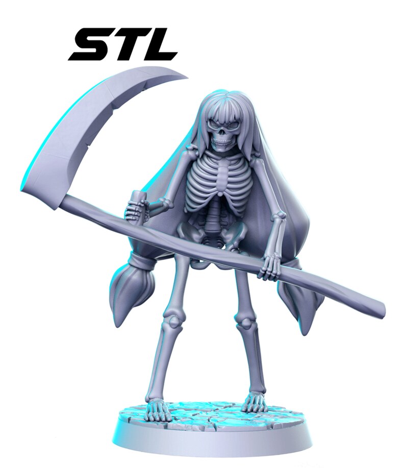 Skeleton, Female Undead - RN Estudio Printed Miniature | Dungeons ...