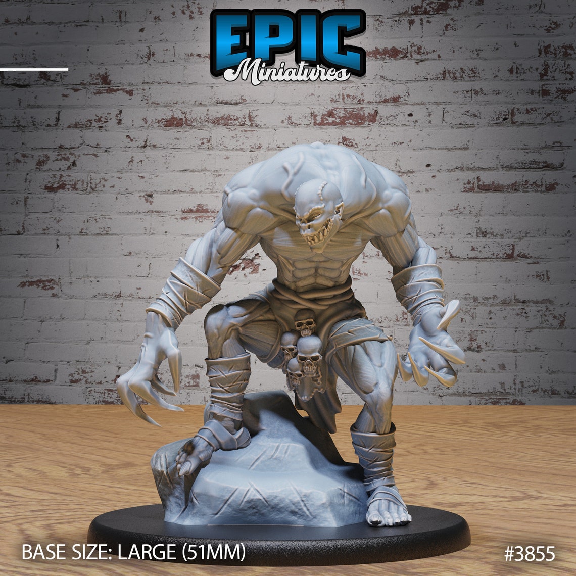 Claw Ghoul (large Creature), Gruesome Graveyard - Epic Miniatures ...
