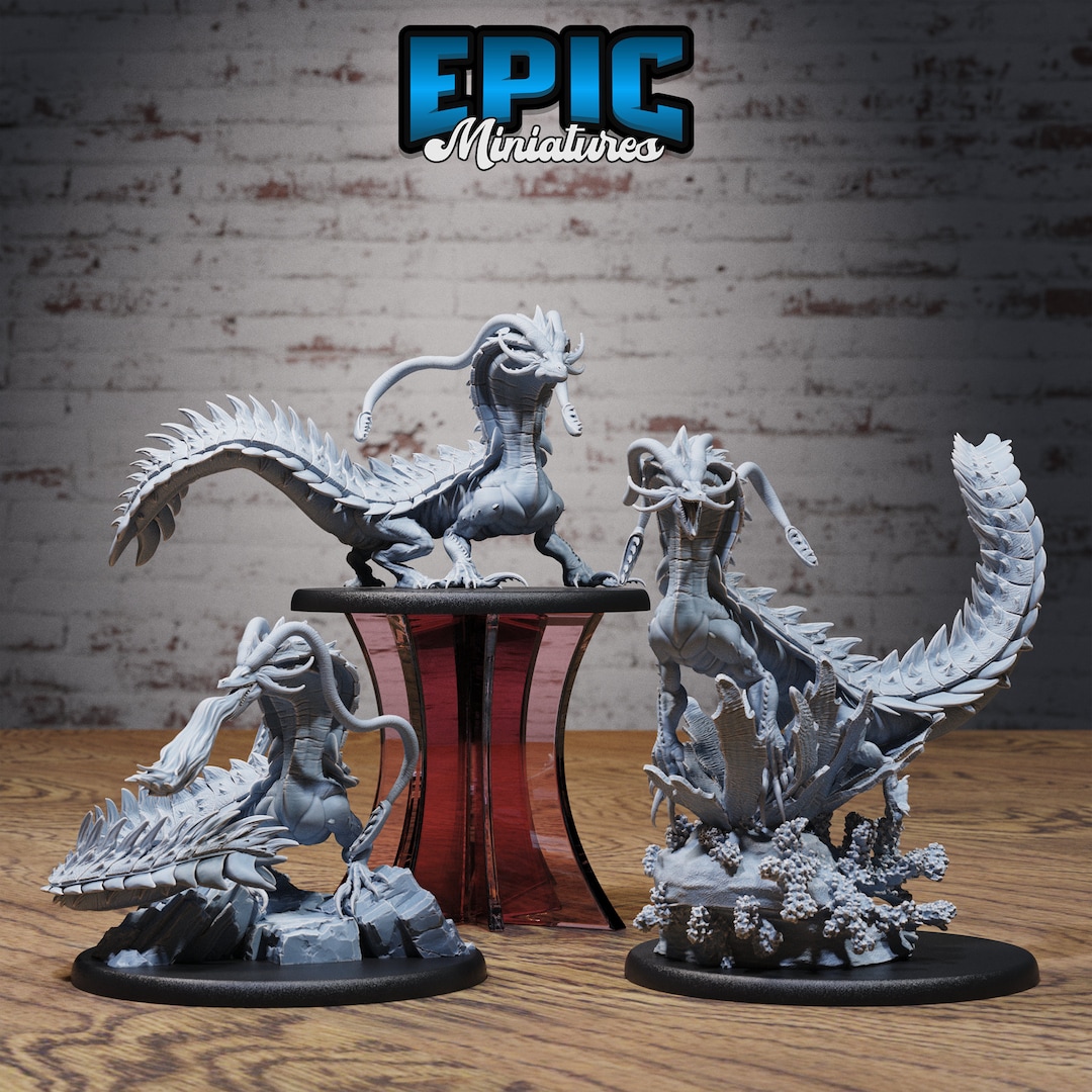 Sea Drake (large Creature) - Epic Miniatures | Dungeons & Dragons ...