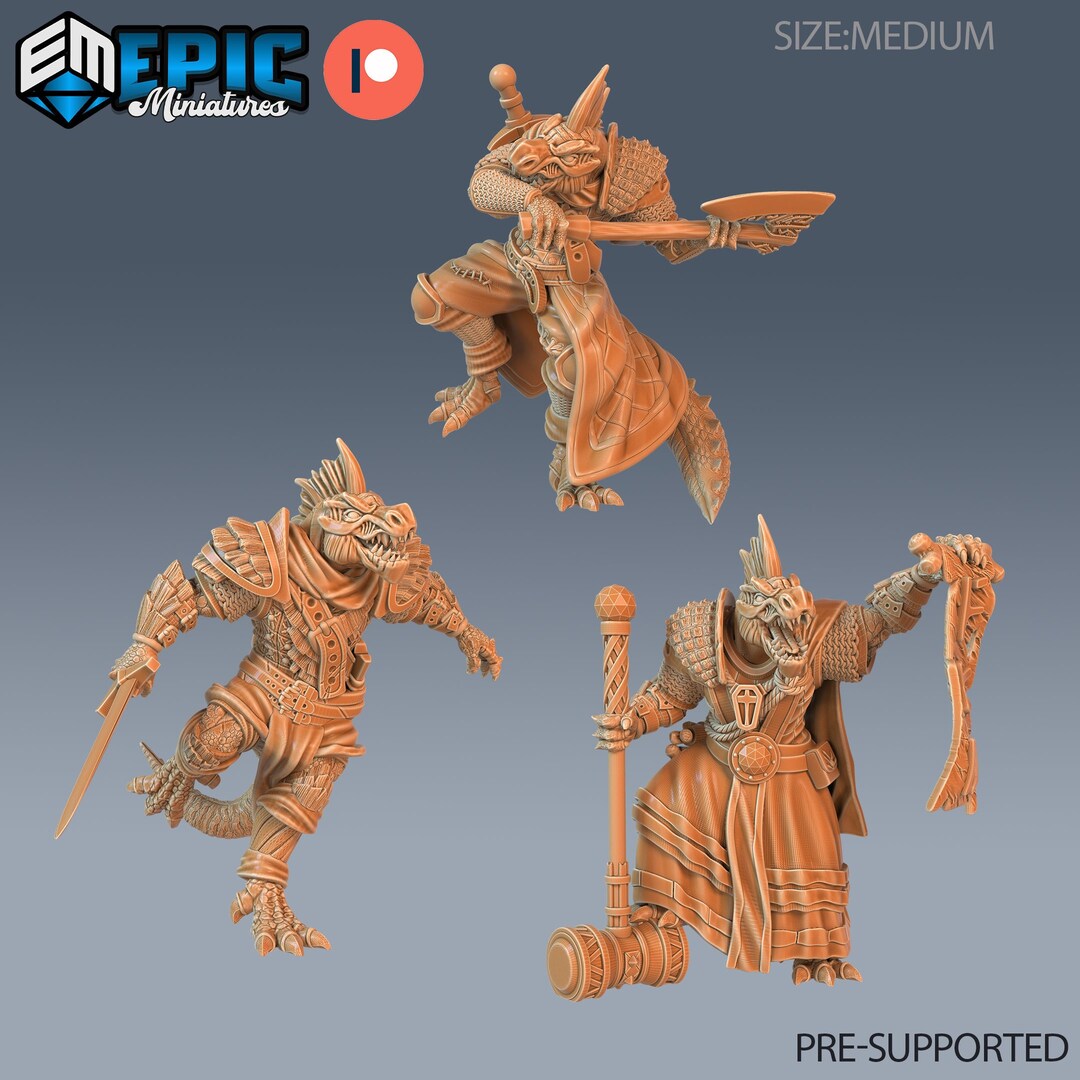 Lizardfolk Tribespeople - Epic Miniatures | Dungeons & Dragons ...