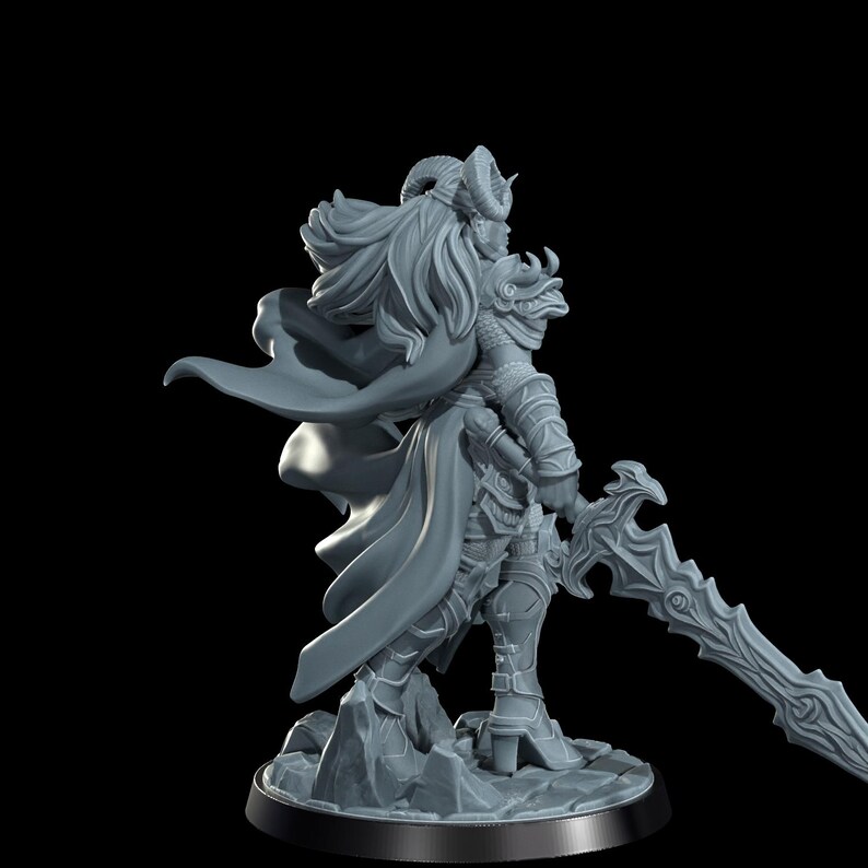 Kaela the Infernal Blade, Tiefling Warrior, Kl05 Dungeons and Damsels ...