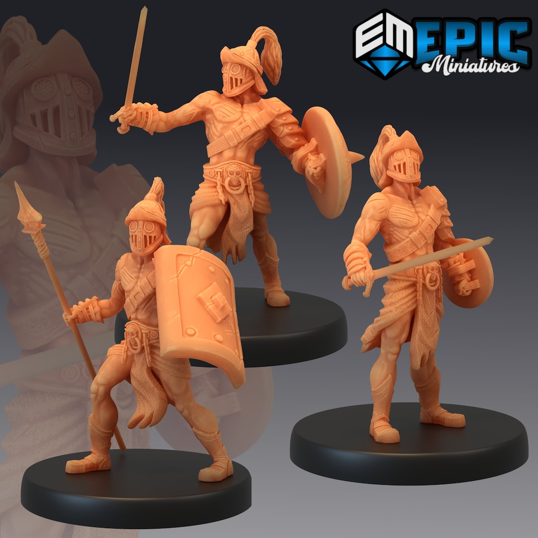 Gladiator, Male Human - Epic Miniatures | Dungeons & Dragons ...
