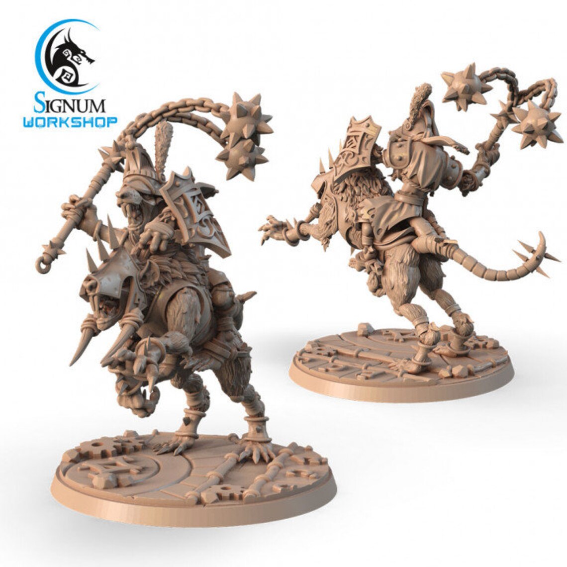 Tangur, Rider of the Wolf Rats - Signum Workshop Printed Miniature ...