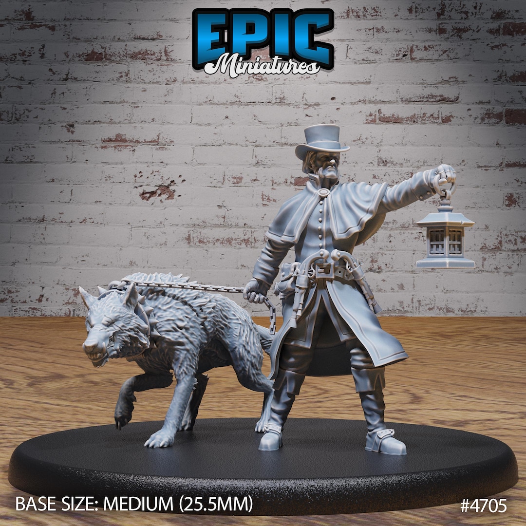 Beast Watch and Tamed Wolf, Beast Hunt #4703-4704 - Epic Miniatures ...