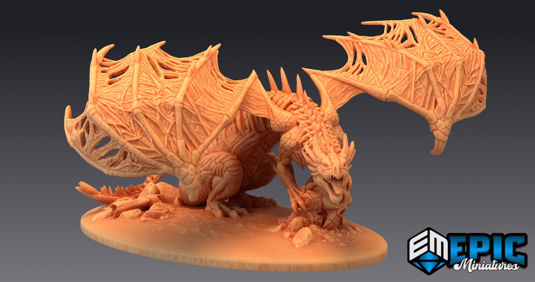Dracolich (gargantuan) - Epic Miniatures - Tabletop RPG Miniature ...