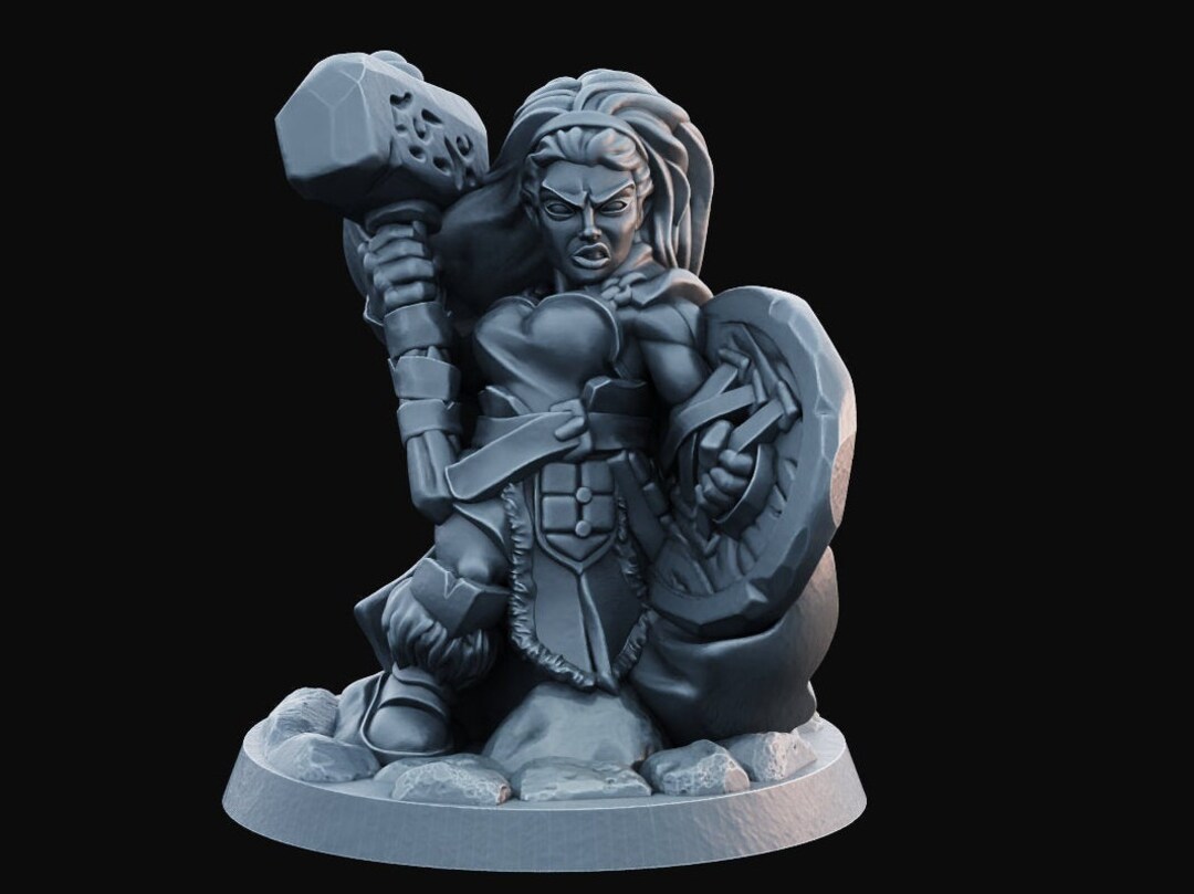 Female Dwarf Warrior for Tabletop Rpgs | Heroes of the Realm ...