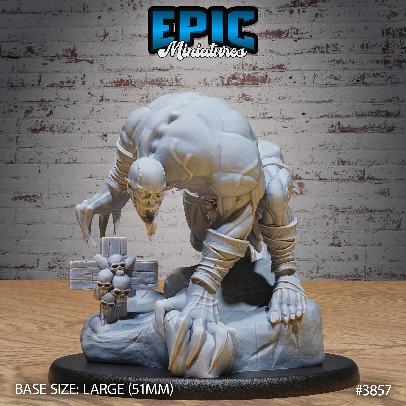Claw Ghoul (large Creature), Gruesome Graveyard - Epic Miniatures ...
