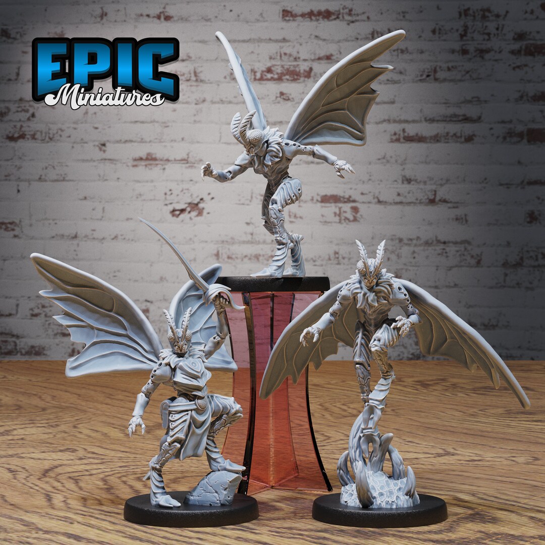 Mothfolk Warrior - Epic Miniatures | Dungeons & Dragons | Pathfinder ...