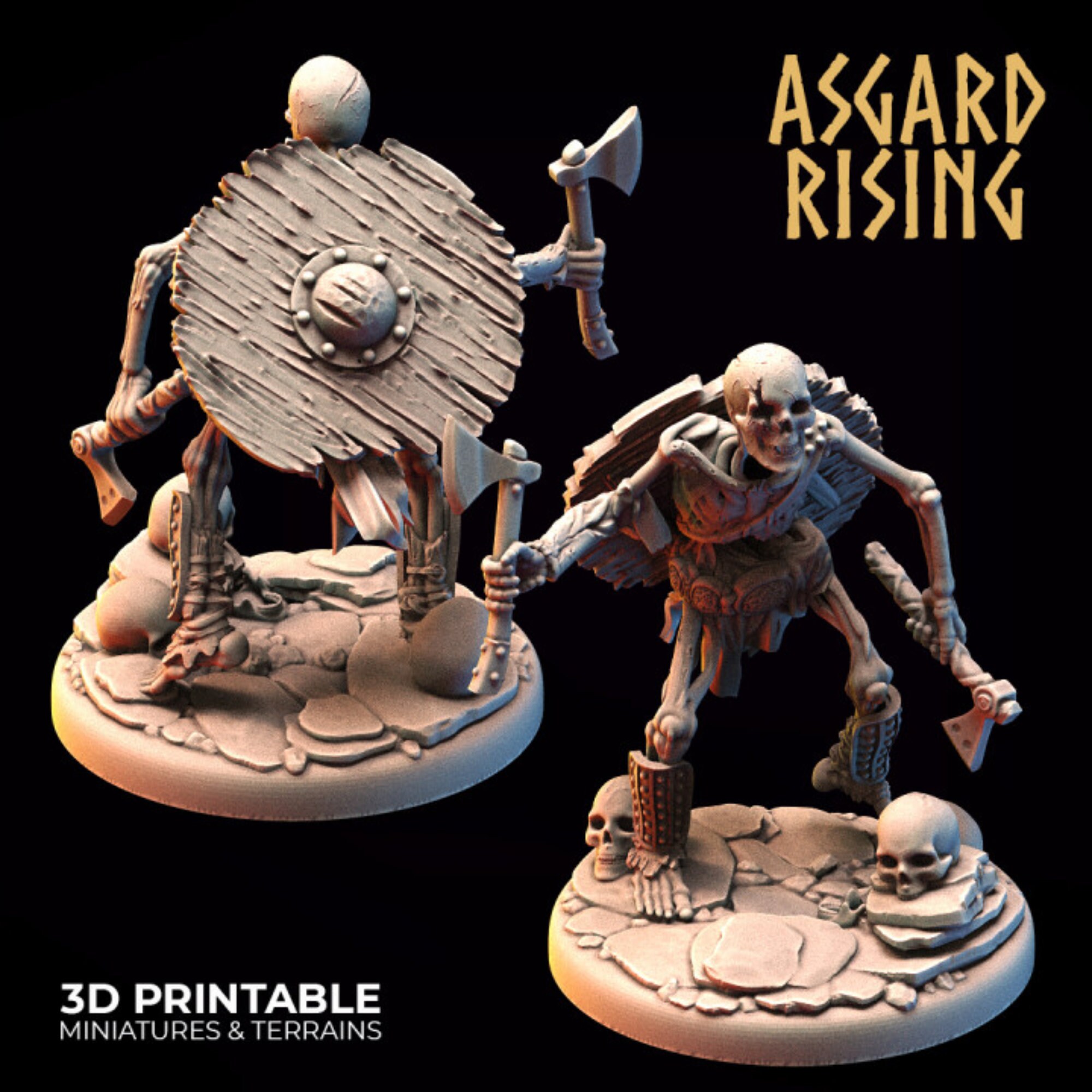 Draugr, Skeleton Infantry - Asgard Rising | Dungeons & Dragons ...