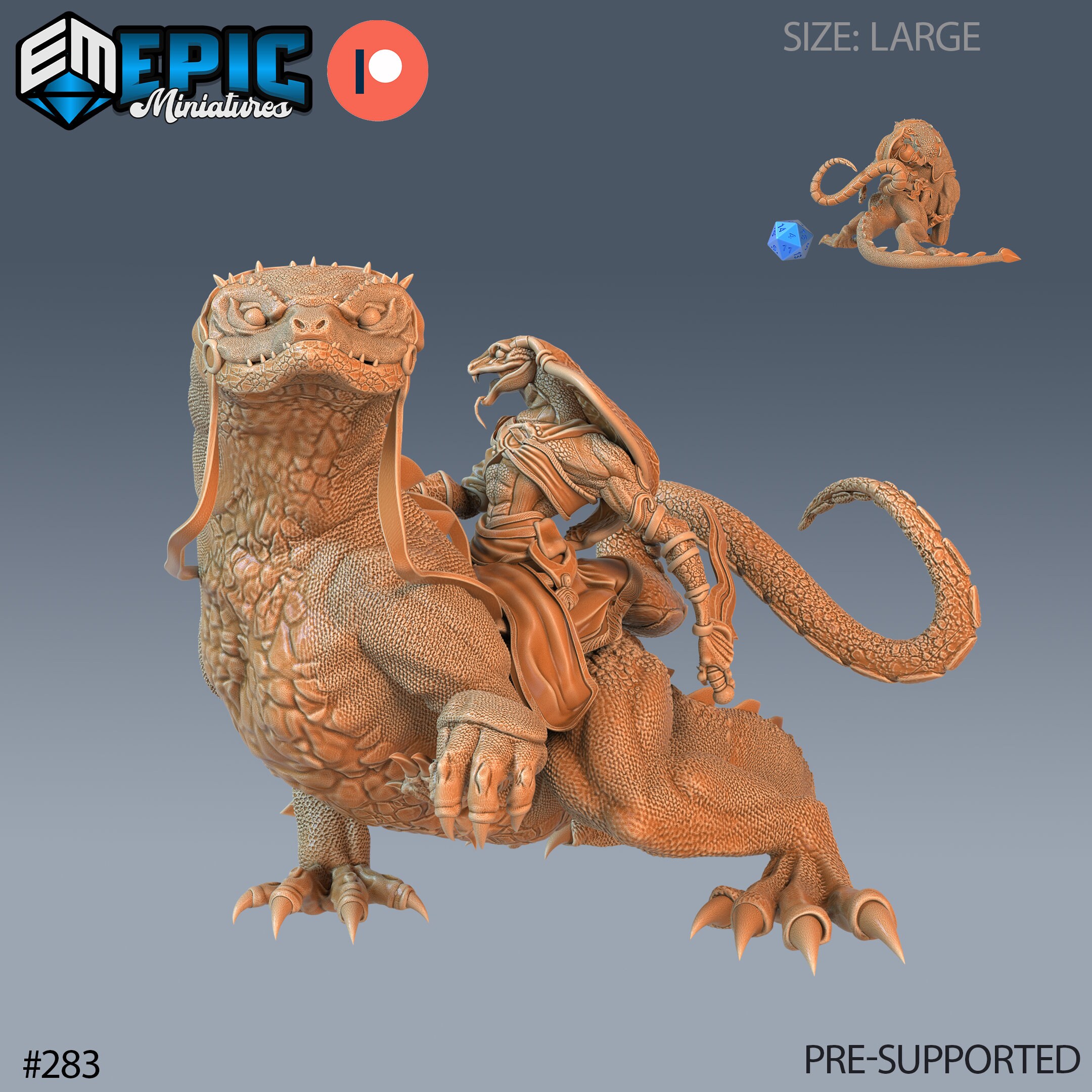 Yuan-ti Serpentfolk Warrior, Ruins of Madness - Epic Miniatures ...