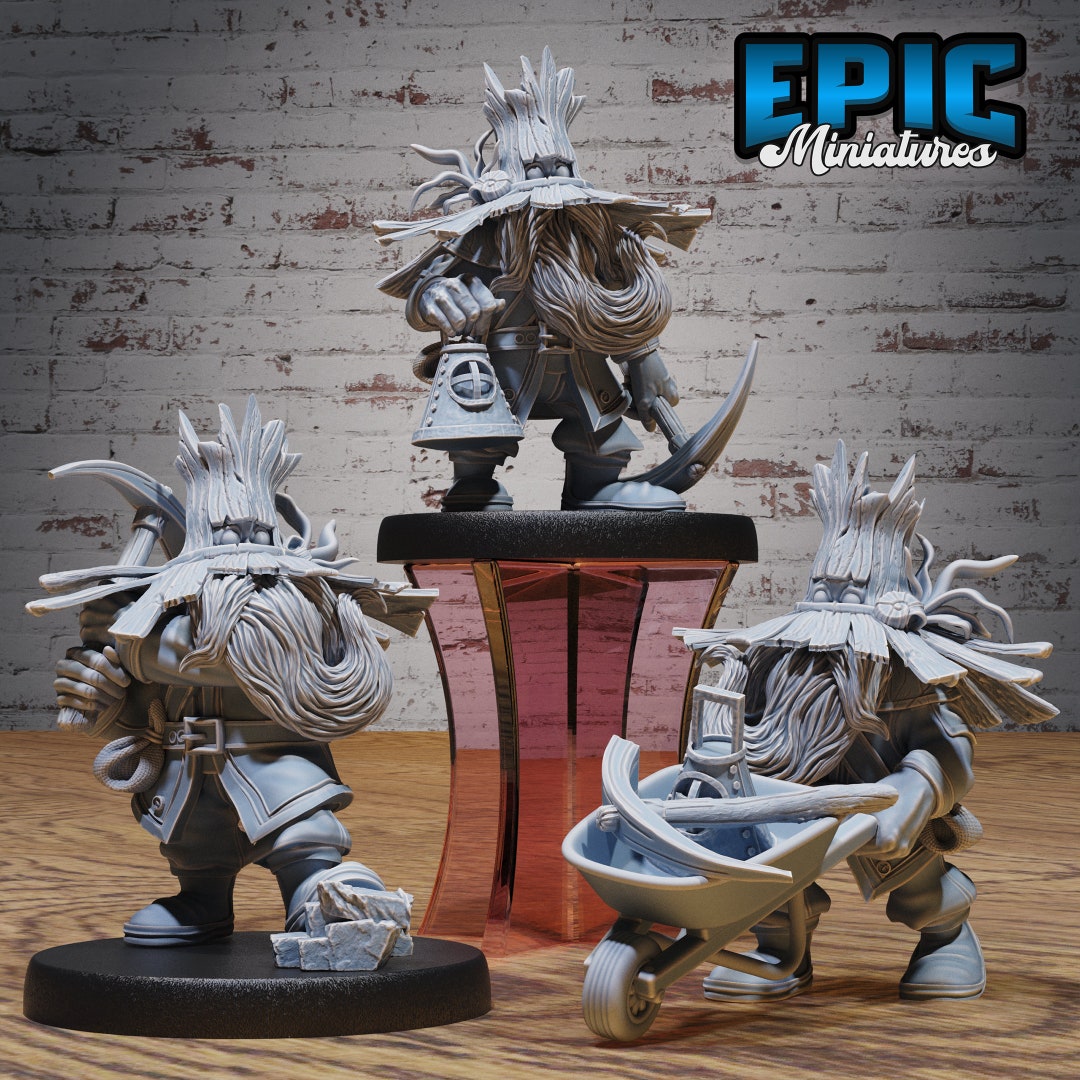Dwarf Miner, Dwarf Mountain - Epic Miniatures | Dungeons & Dragons ...
