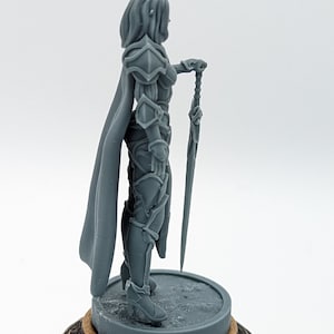 Clara, Elf Paladin, Miniature for Tabletop Rpgs | Fantasy Elf Girls STL ...