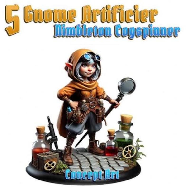 Dnd Mini Female Artificer - Etsy