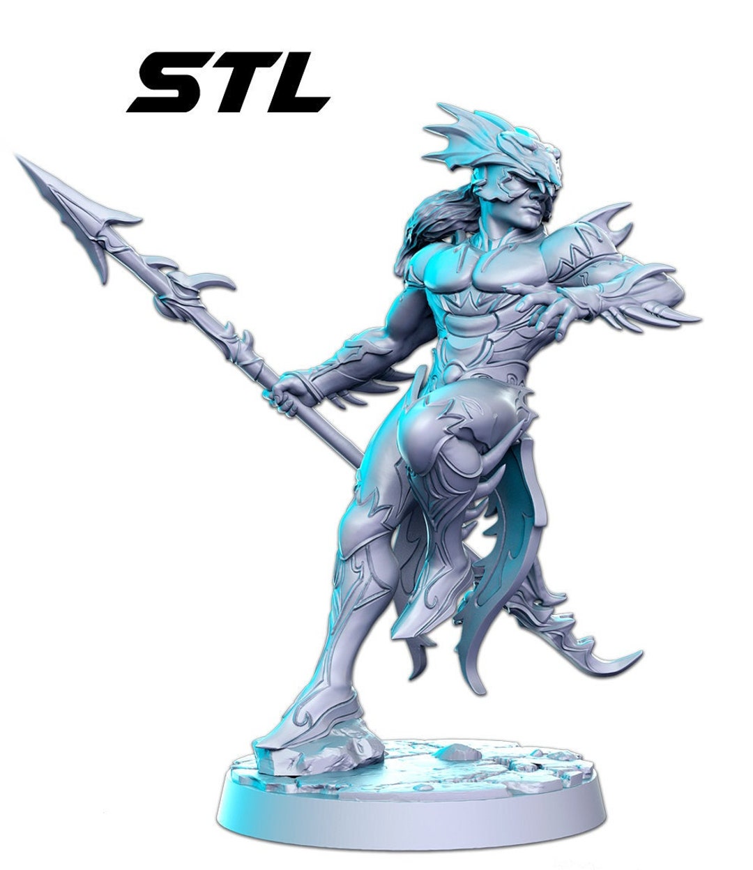 Kain, Dragoon - RN Estudio Printed Miniature | Dungeons & Dragons ...