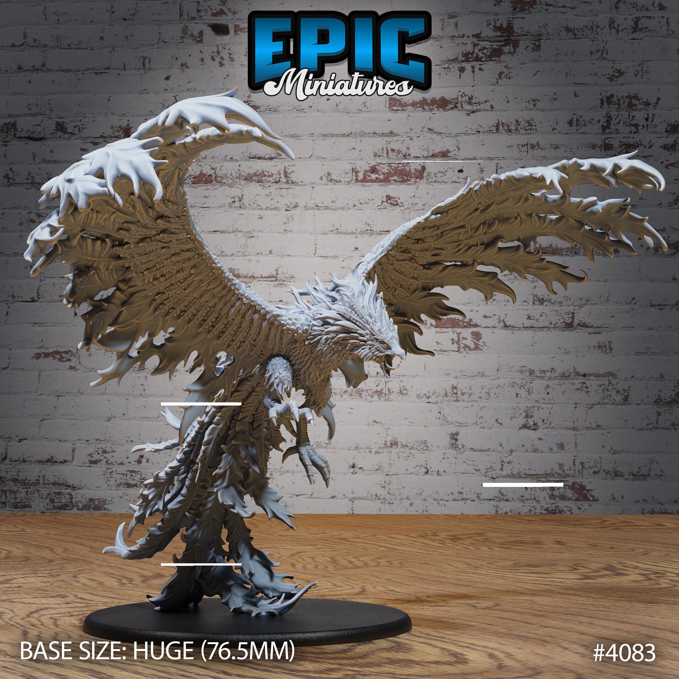 Primordial Phoenix (huge Miniature), Elemental Lands - Epic Miniatures ...