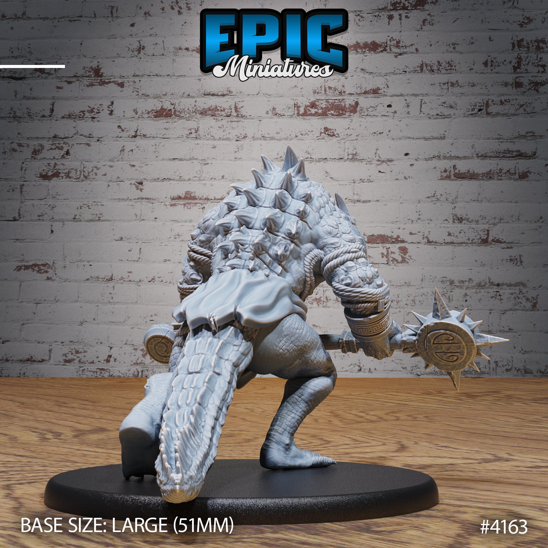 Crocodile Champion (large Creature), Bone Dry Desert - Epic Miniatures ...