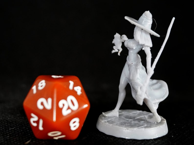 Witch Pin-up Miniature for Tabletop Rpgs Dungeon Pin-ups - Etsy