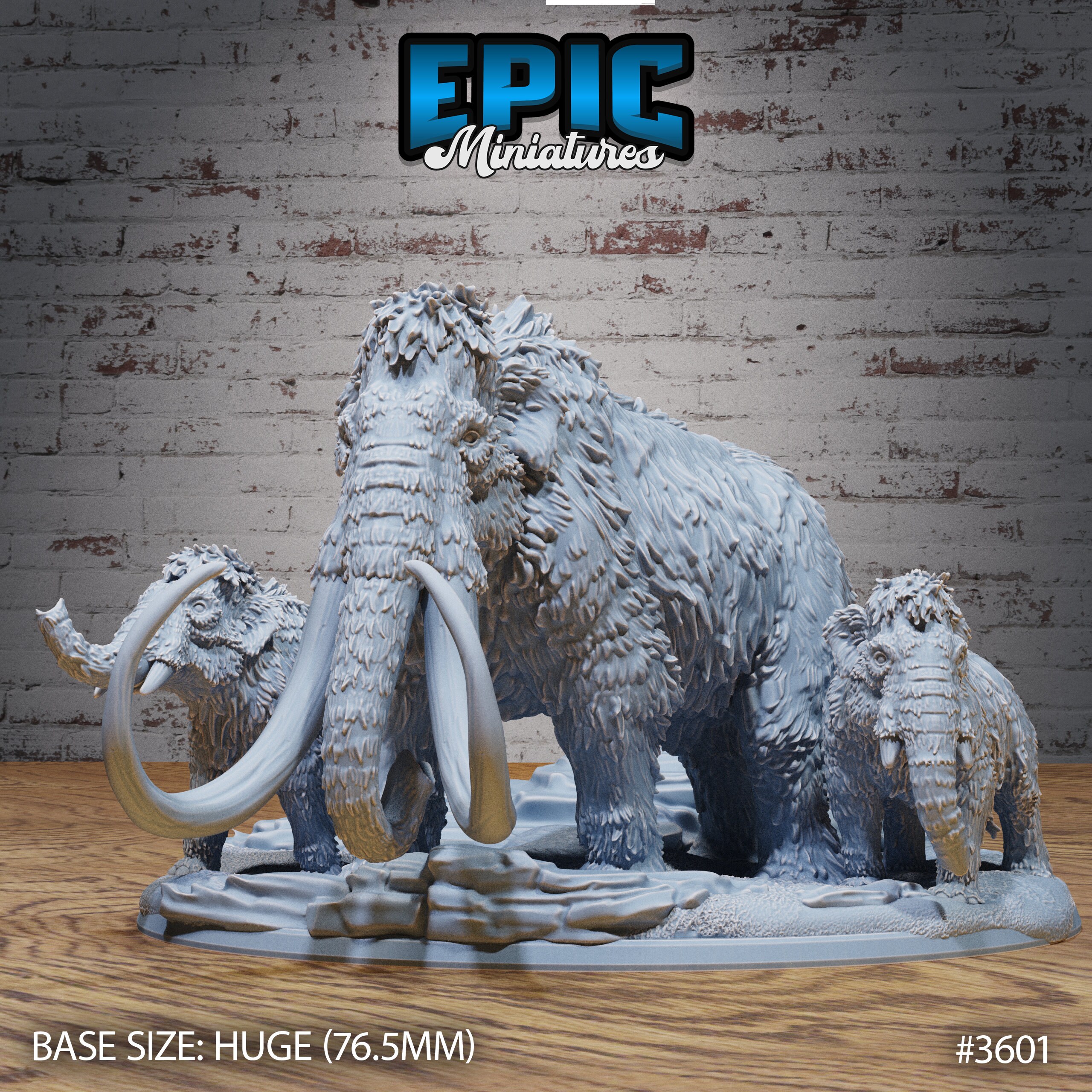 Ice Age Madness, Mammoth (huge Miniature) - Epic Miniatures | Dungeons ...