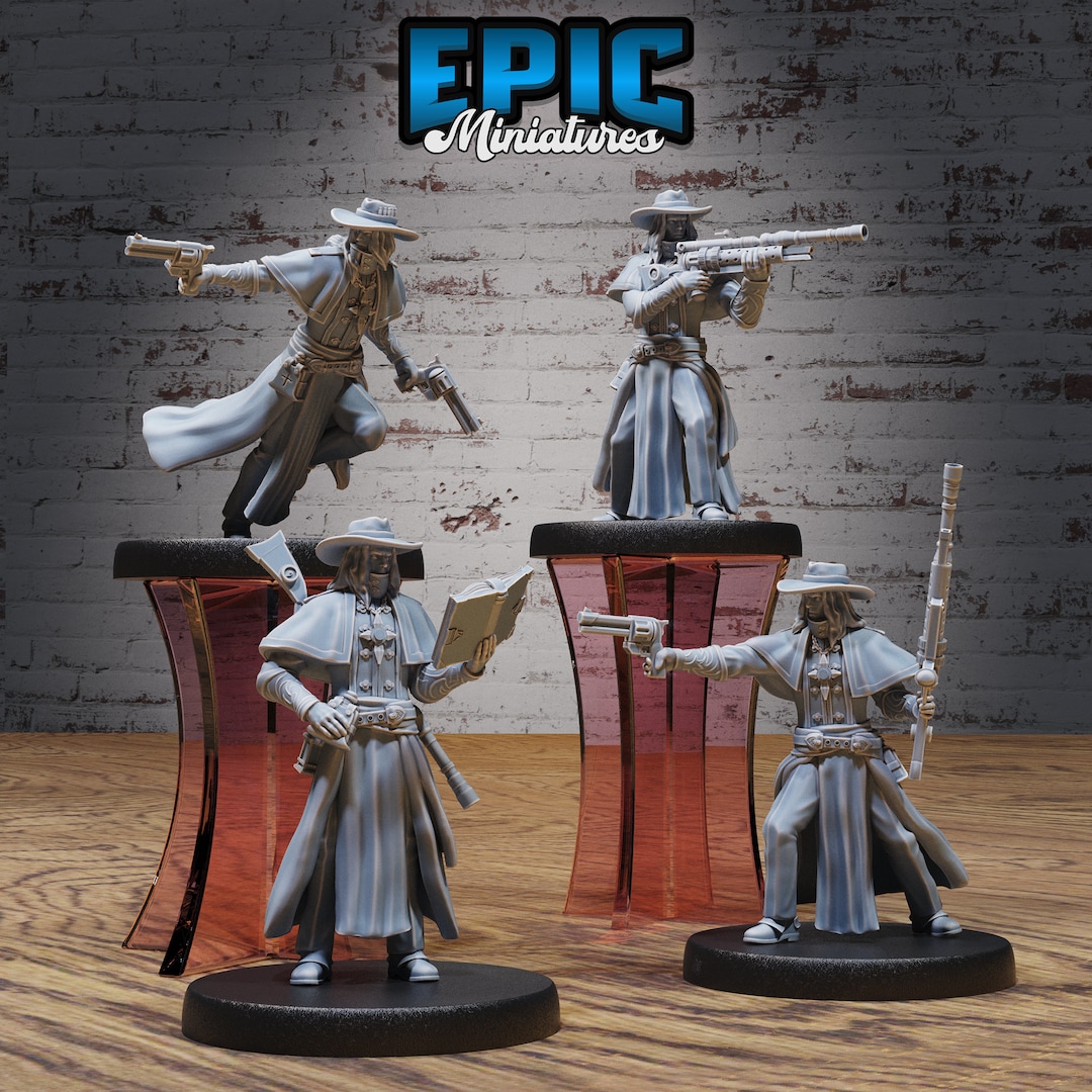 Fantasy Wild West Holy Gunslinger - Epic Miniatures | Dungeons ...