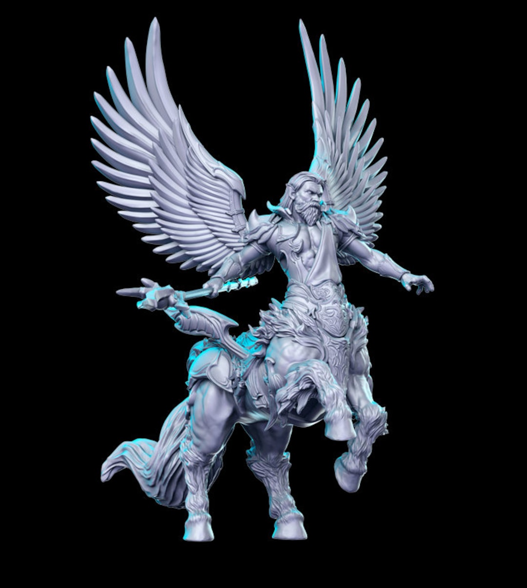 Ramuh XIV Winged Centaur (huge Creature)- RN Estudio Printed Miniature ...
