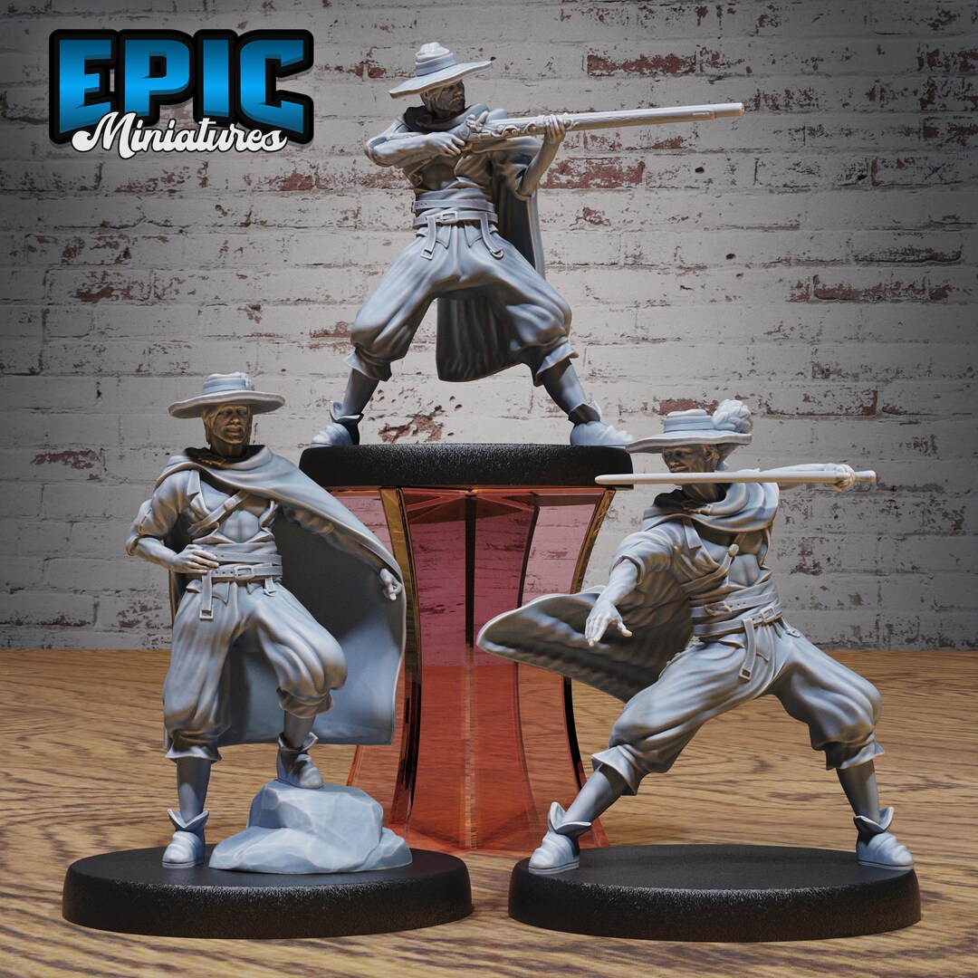 Musketeer Adventurer, New World Conquest - Epic Miniatures | Dungeons ...