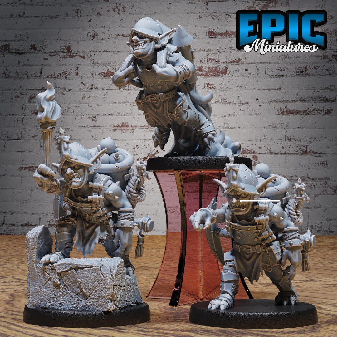 Goblin Jetpack Miner, Dwarf Mountain - Epic Miniatures | Dungeons ...