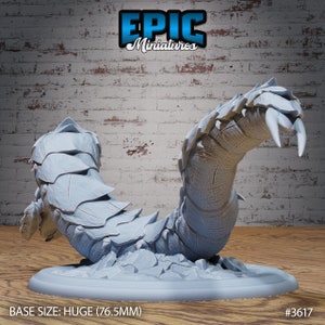 Ice Age Madness, Frost Worm (large Creature) - Epic Miniatures ...