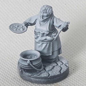 Dwarf Chef Miniature for Tabletop Rpgs | Asgard Rising | Dungeons and ...