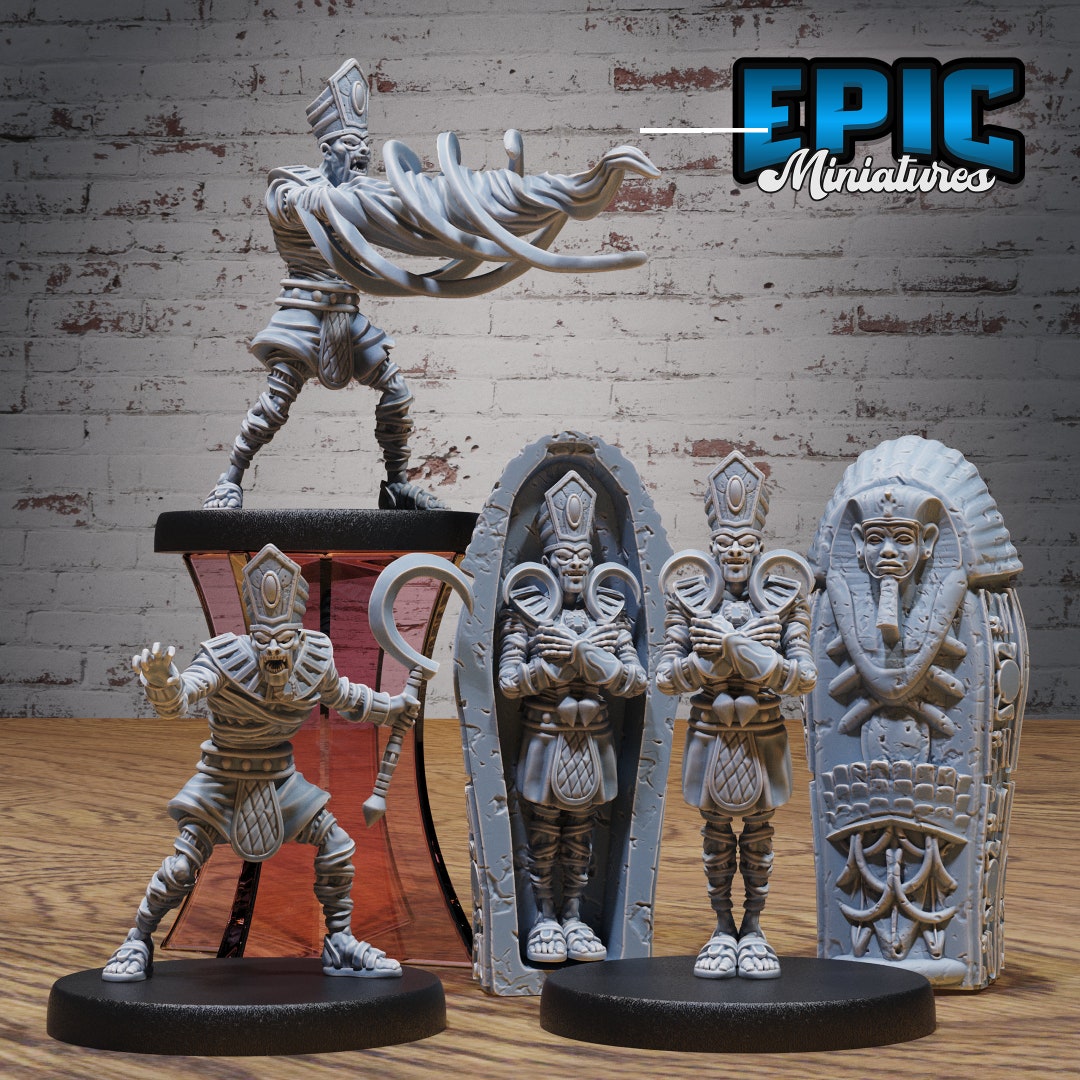 Mummy High Priest, Bone Dry Desert - Epic Miniatures | Dungeons ...