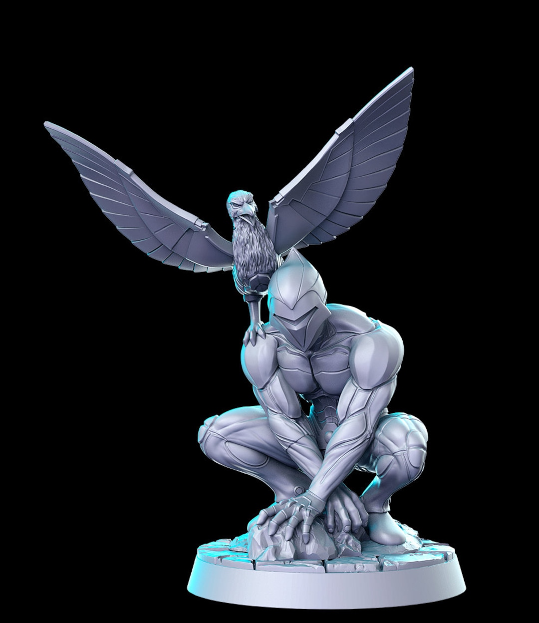 Quicksilver W/ Tally Hawk Silver Hawk - RN Estudio Printed Miniature ...