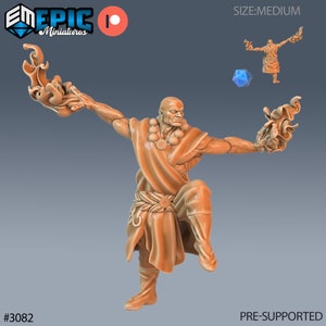 Human Monk - Epic Miniatures | Dungeons & Dragons | Pathfinder ...