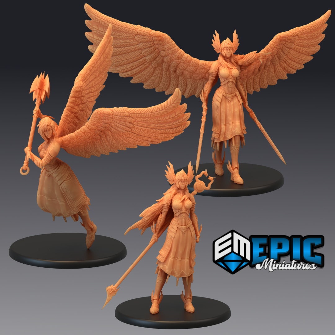 Valkyrie Miniature for Tabletop Games (large Creature) | Epic ...