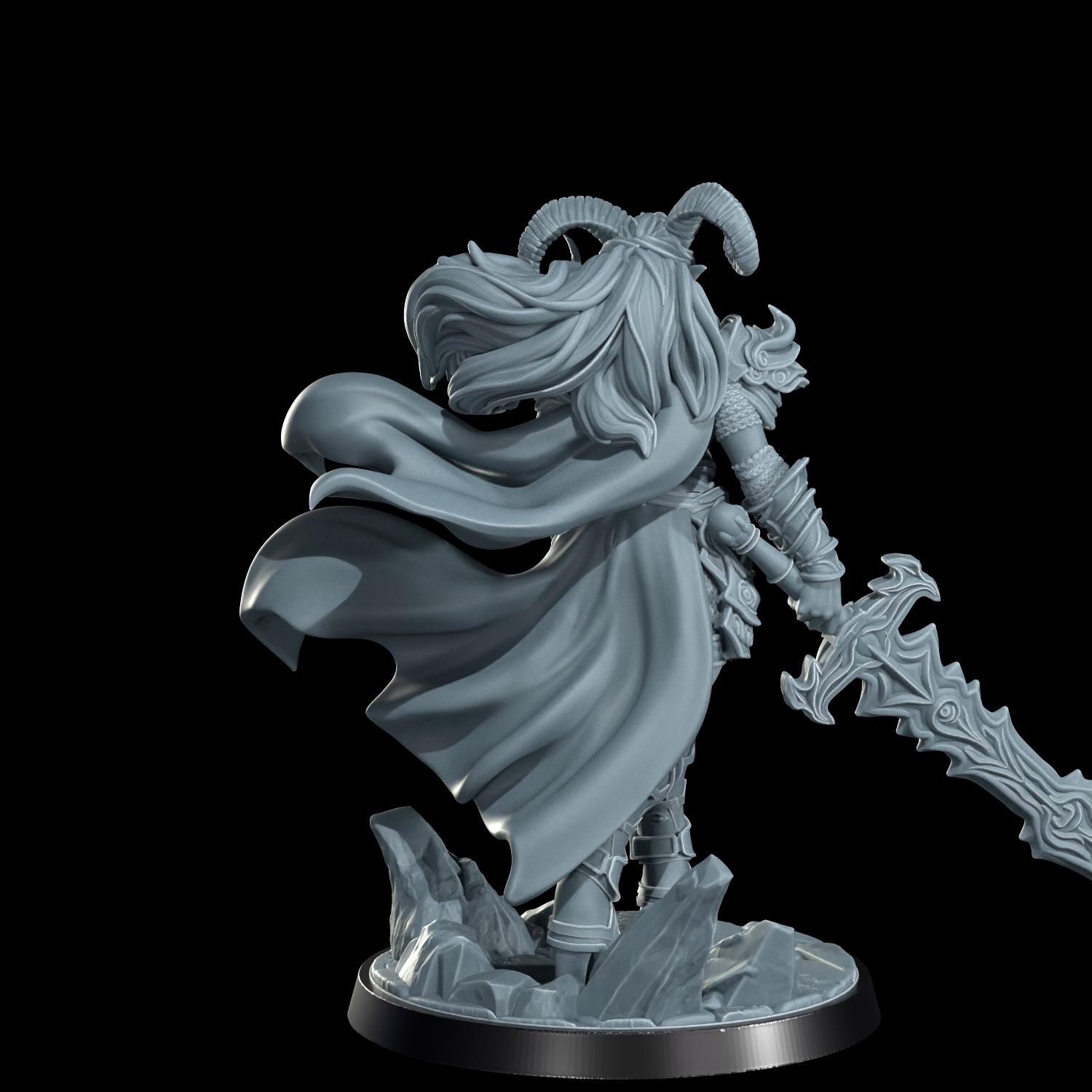 Kaela the Infernal Blade, Tiefling Warrior, Kl05 Dungeons and Damsels ...