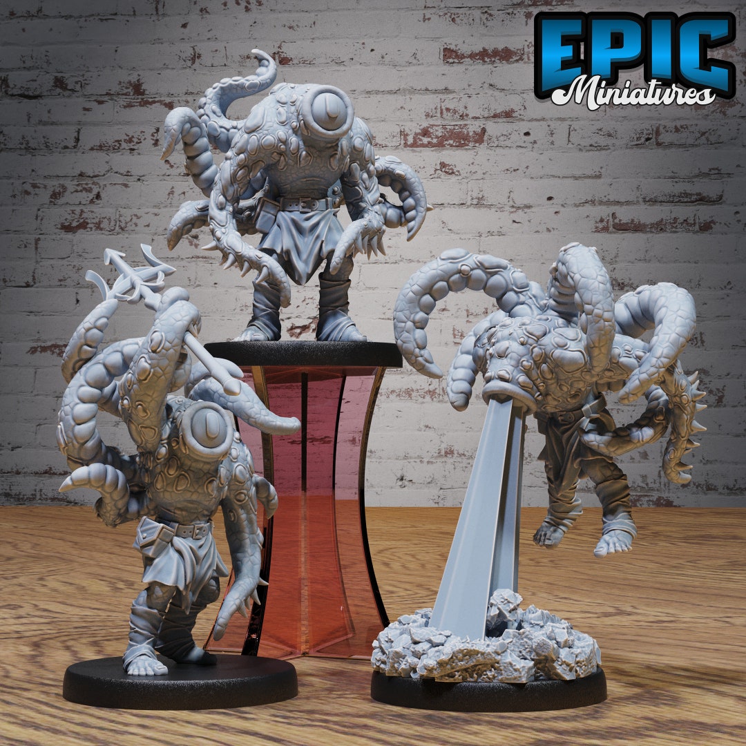 Eldritch Darkness, Beholderkin Eye-kin Tentacle Folk - Epic Miniatures ...