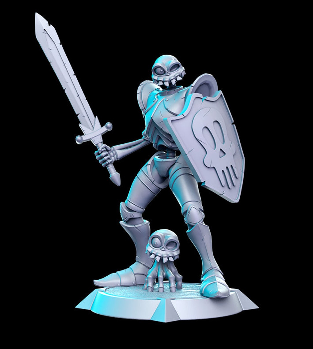 Sir Daniel Fortesque, Undead Knight - RN Estudio Printed Miniature ...