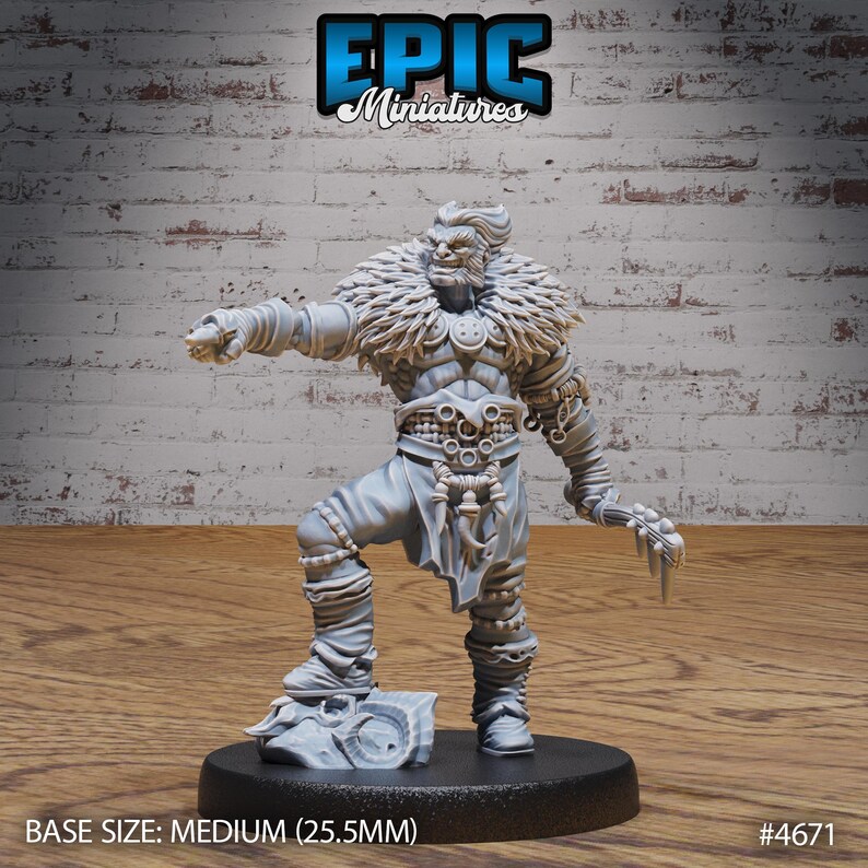 Orc Lady Adventurer, Beast Hunt #4663-4665 - Epic Miniatures | Dungeons ...