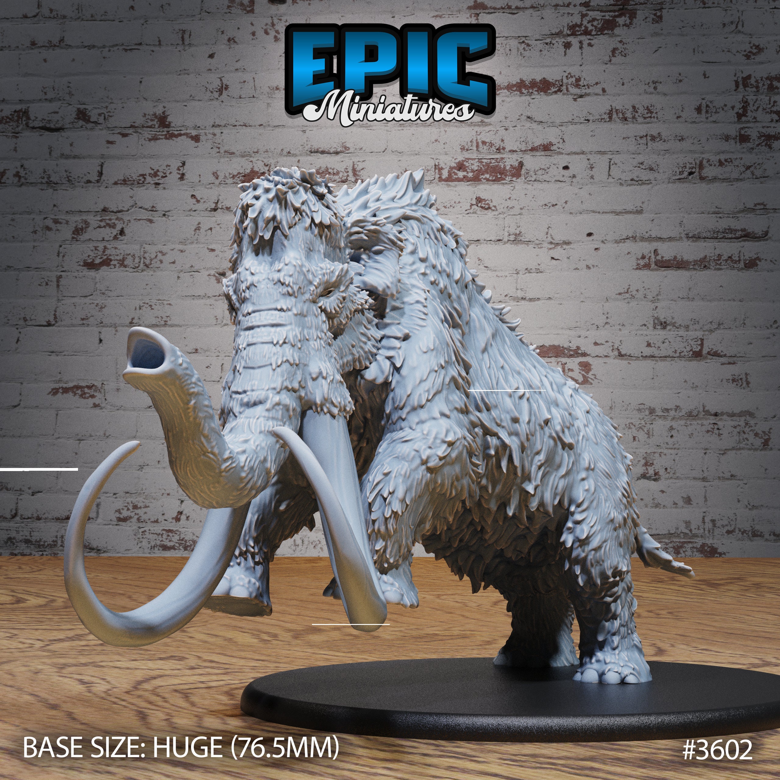 Ice Age Madness, Mammoth (huge Miniature) - Epic Miniatures | Dungeons ...