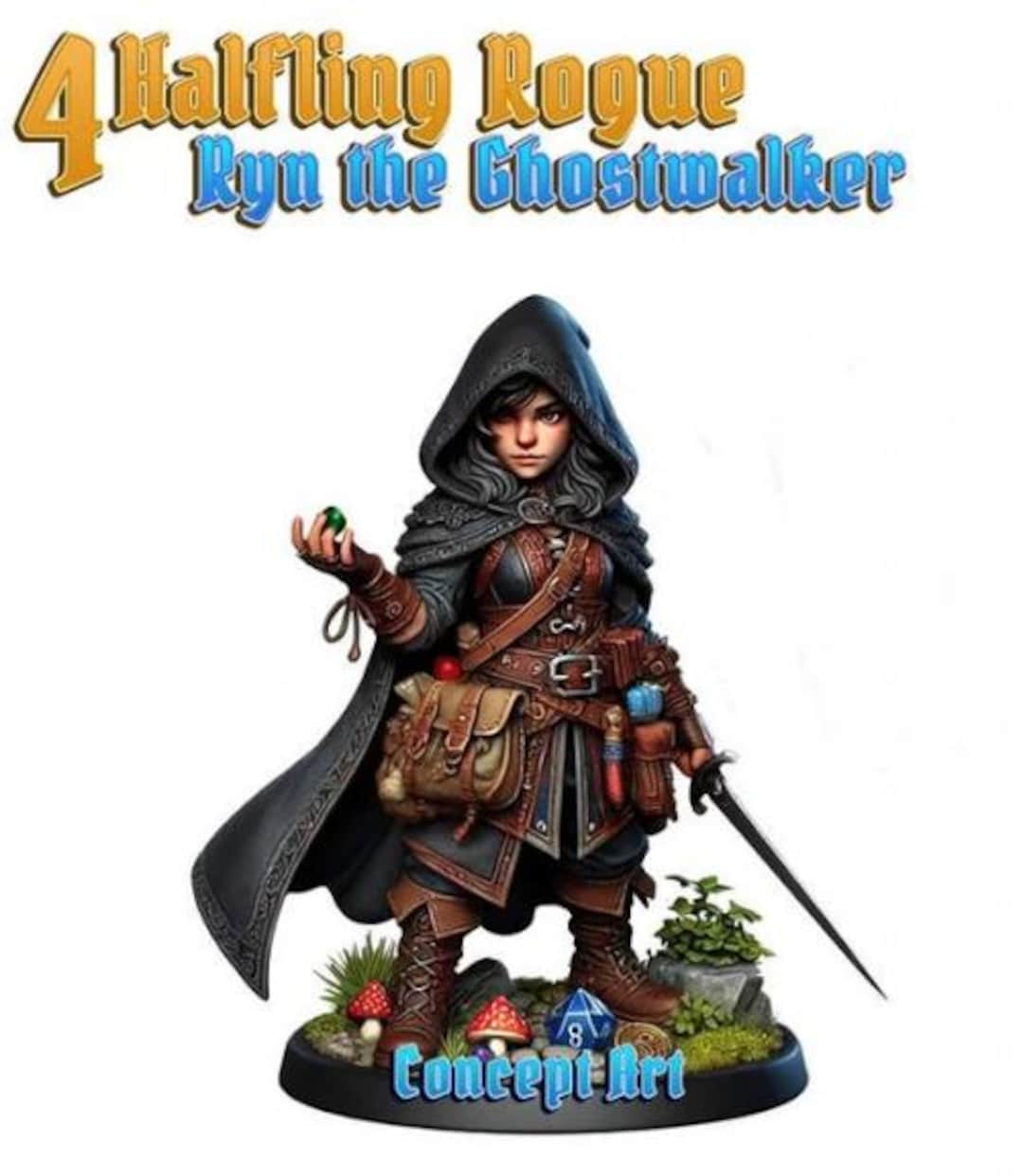 Ryn the Ghostwalker, Halfing Rogue, KL05 Dungeons and Damsels ...