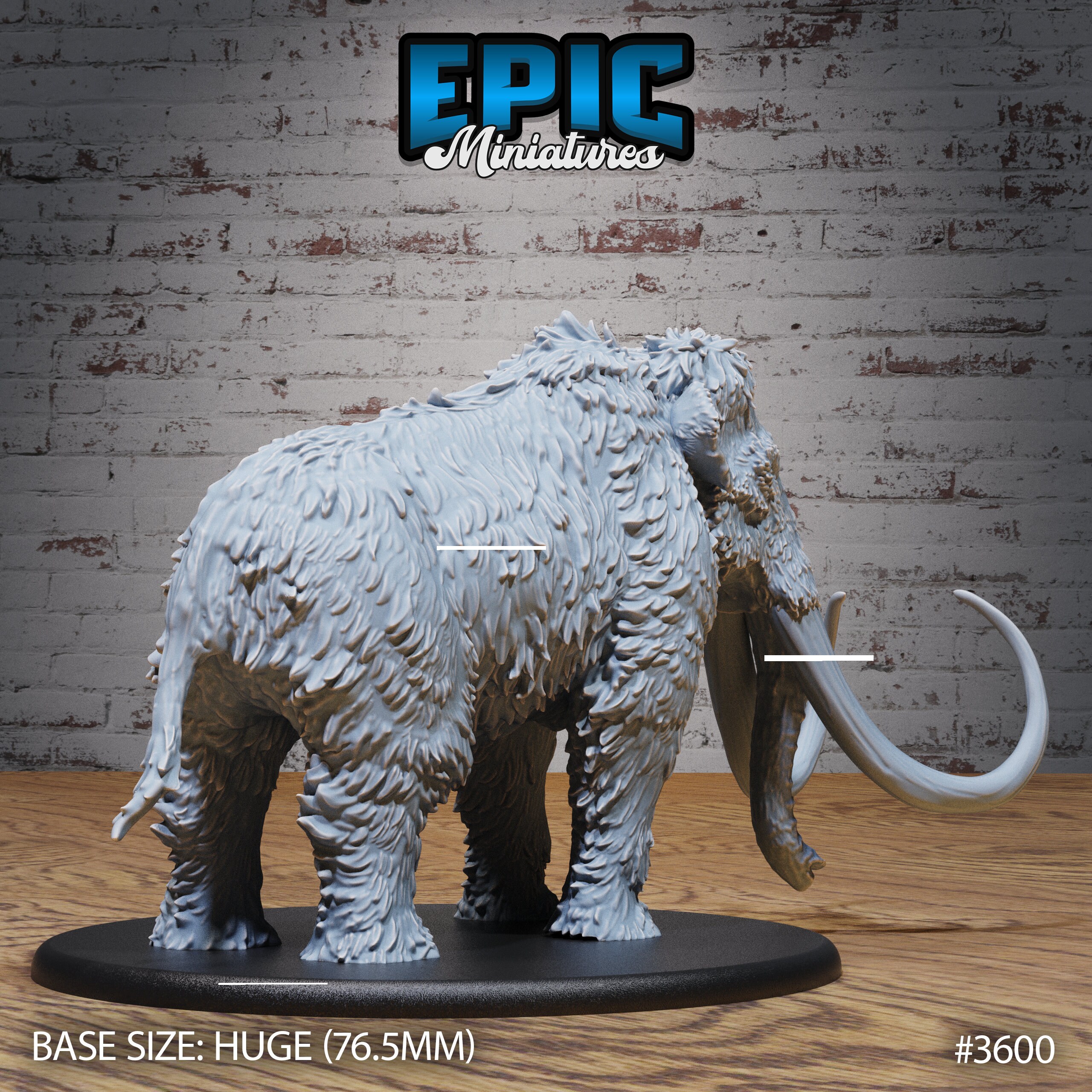 Ice Age Madness, Mammoth (huge Miniature) - Epic Miniatures | Dungeons ...