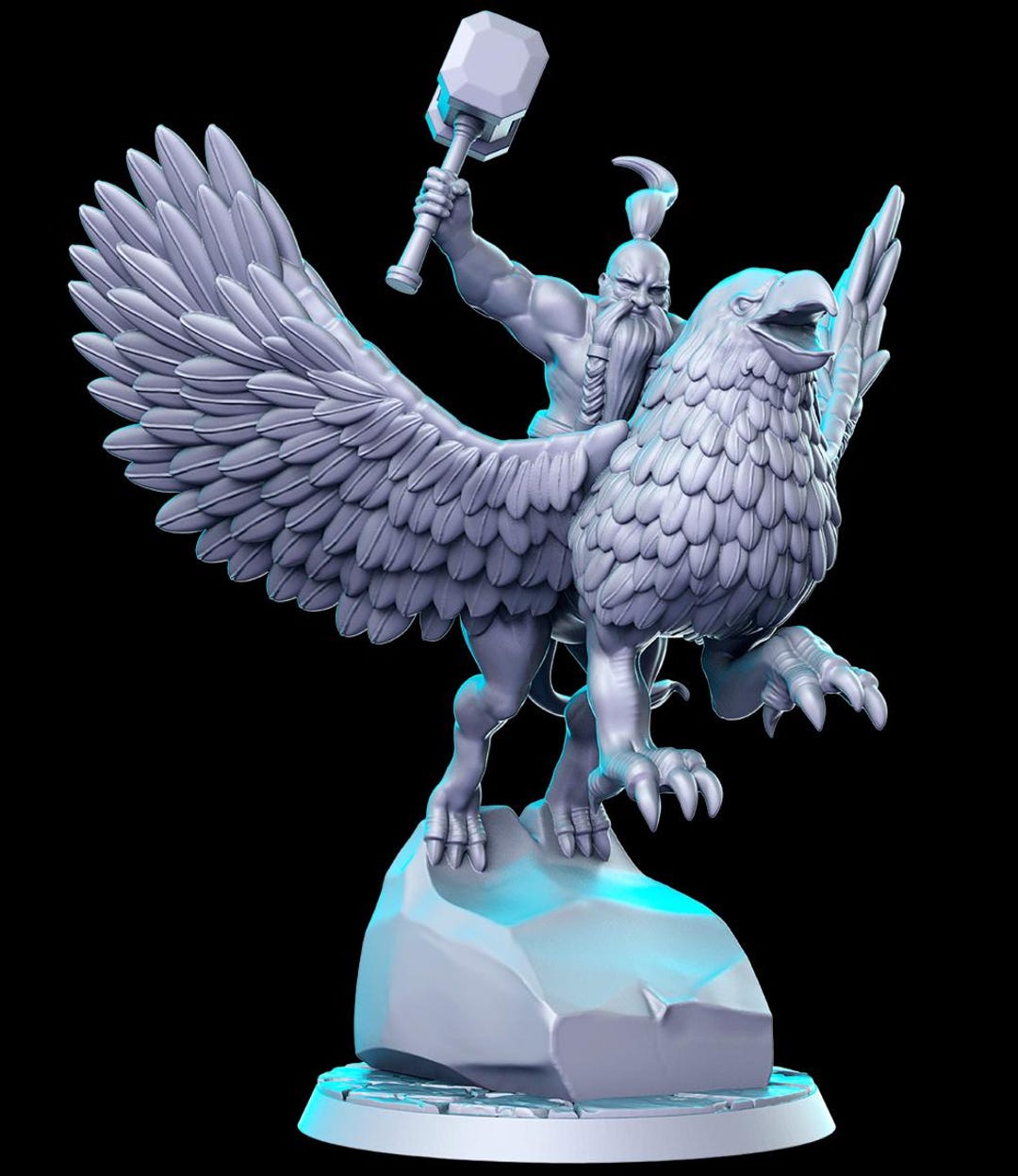 Fal, Griffon Rider- RN Estudio Printed Miniature | Dungeons & Dragons ...