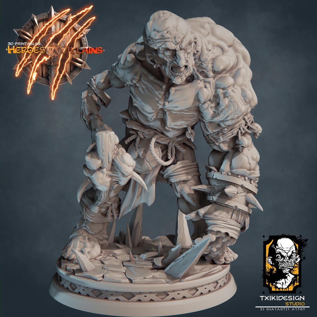 Grumhuk the Fomorian Giant - Txiki | Heroes and Villians 3 | Dungeons & Dragons | Pathfinder ...