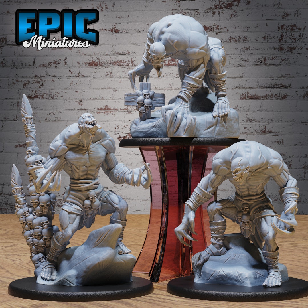 Claw Ghoul (large Creature), Gruesome Graveyard - Epic Miniatures ...