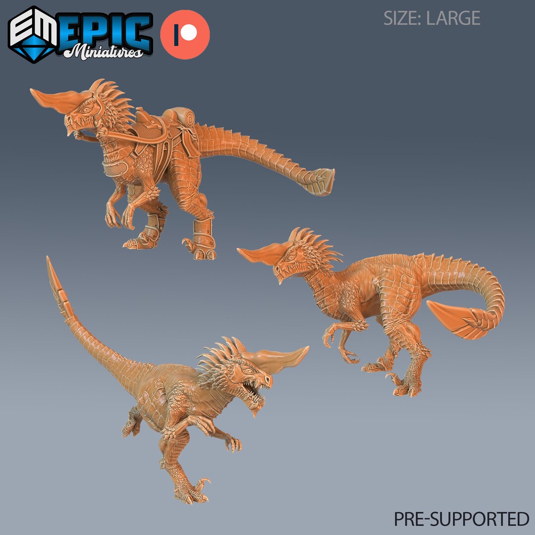 Horned Raptor (large Creature) - Epic Miniatures | Dungeons & Dragons ...