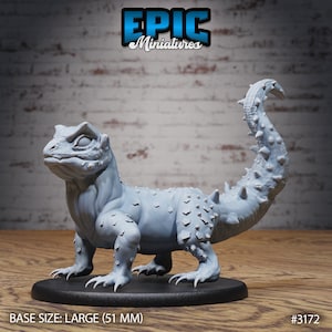 Giant Lizard Epic Miniatures Dungeons & Dragons Pathfinder Tabletop - Etsy