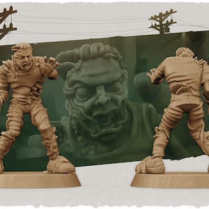 Fungal Zombies - Kraken Apocalypse Dawn Printed Miniature | Dungeons ...