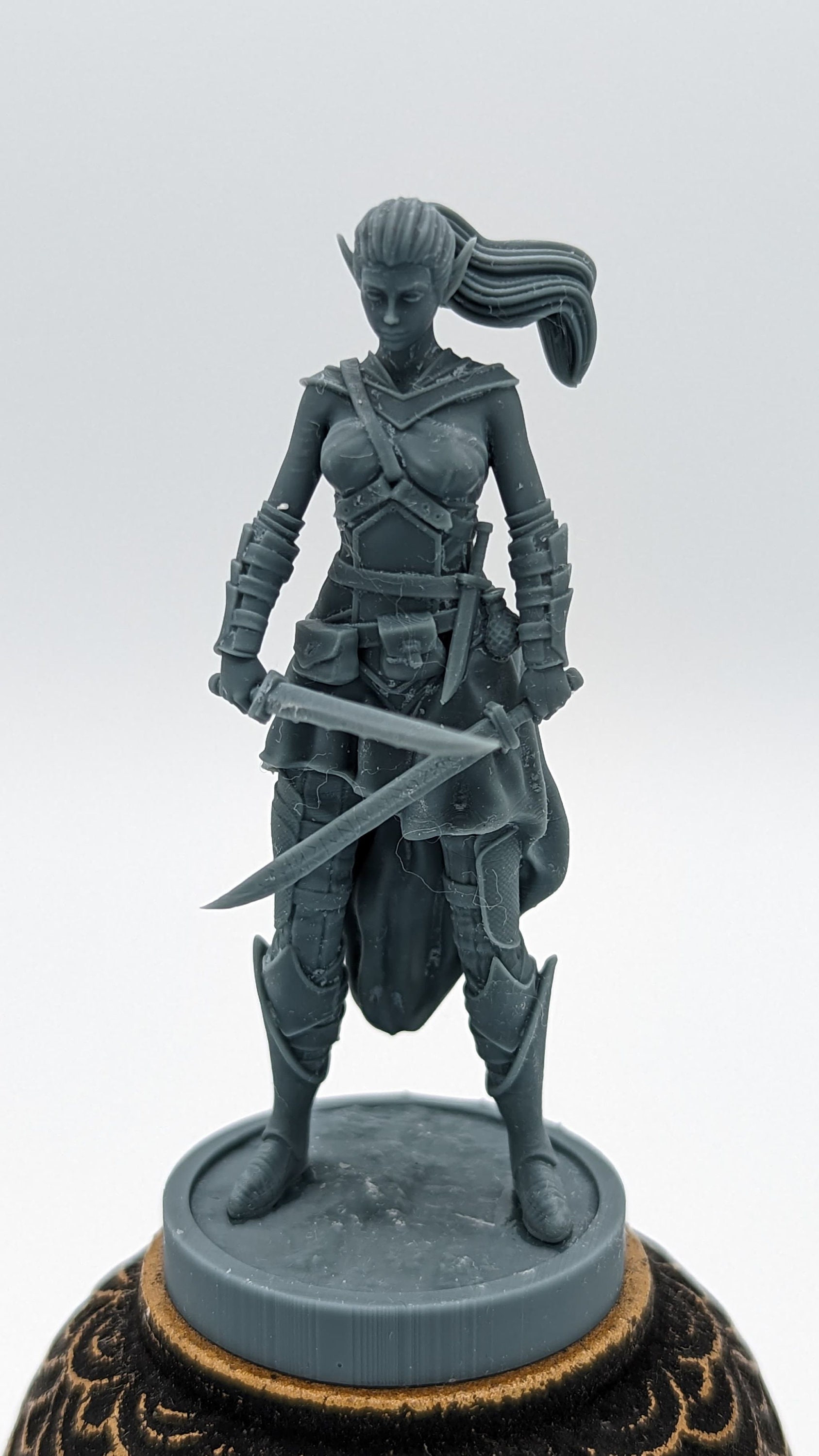 Elanor Elf Warrior Miniature for Tabletop Rpgs Fantasy Elf - Etsy